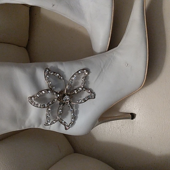 Petit Peton | Shoes | Limited Edition Pure White Knee High Leather ...